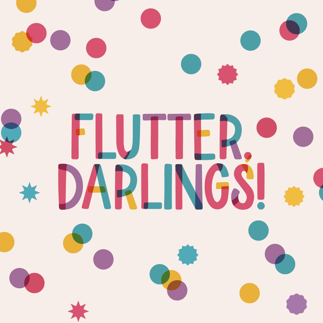 Confetti credit – Flutter, Darlings! Confetti